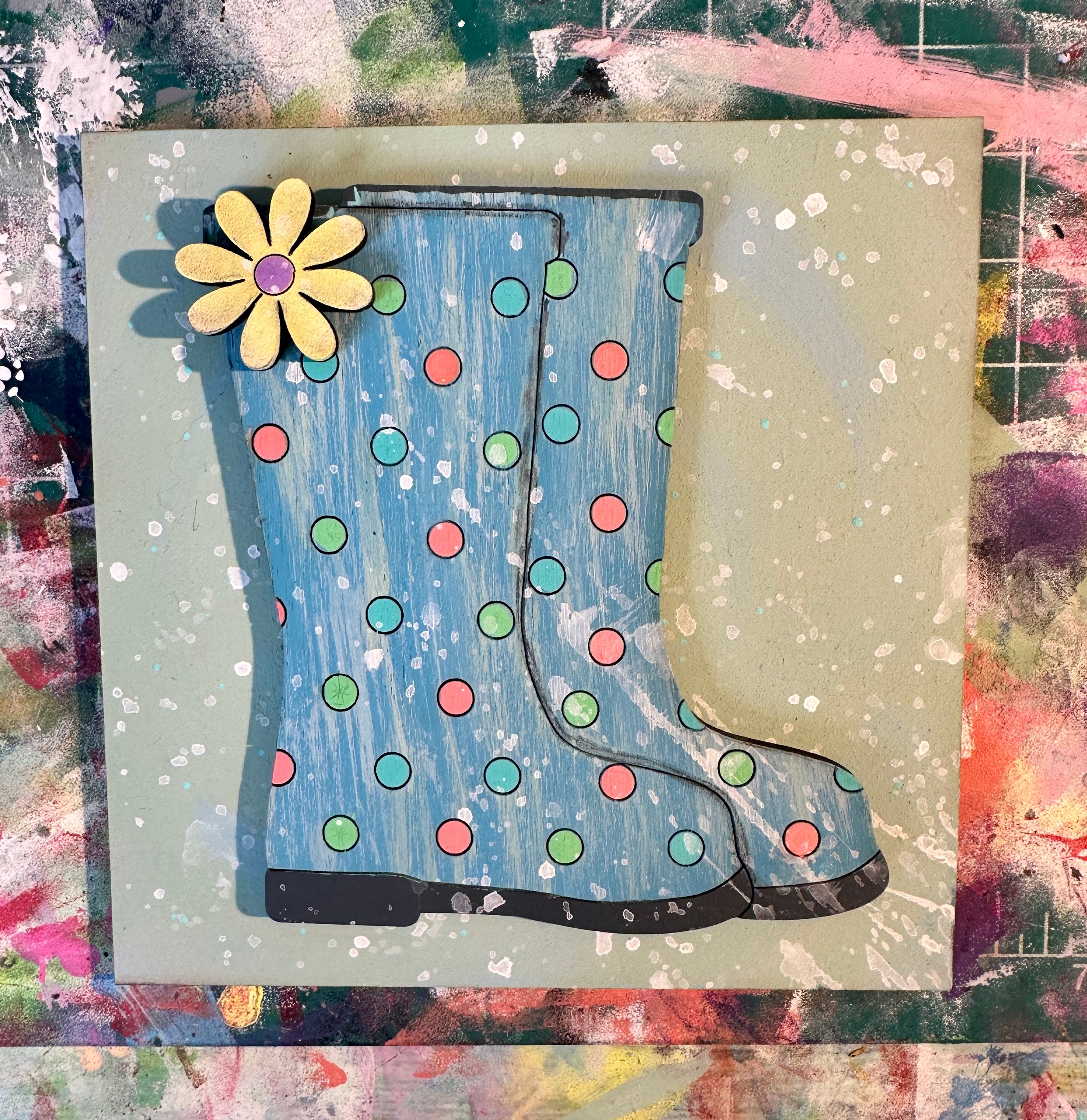 Tile - rain boots – Detroit Dingo Design