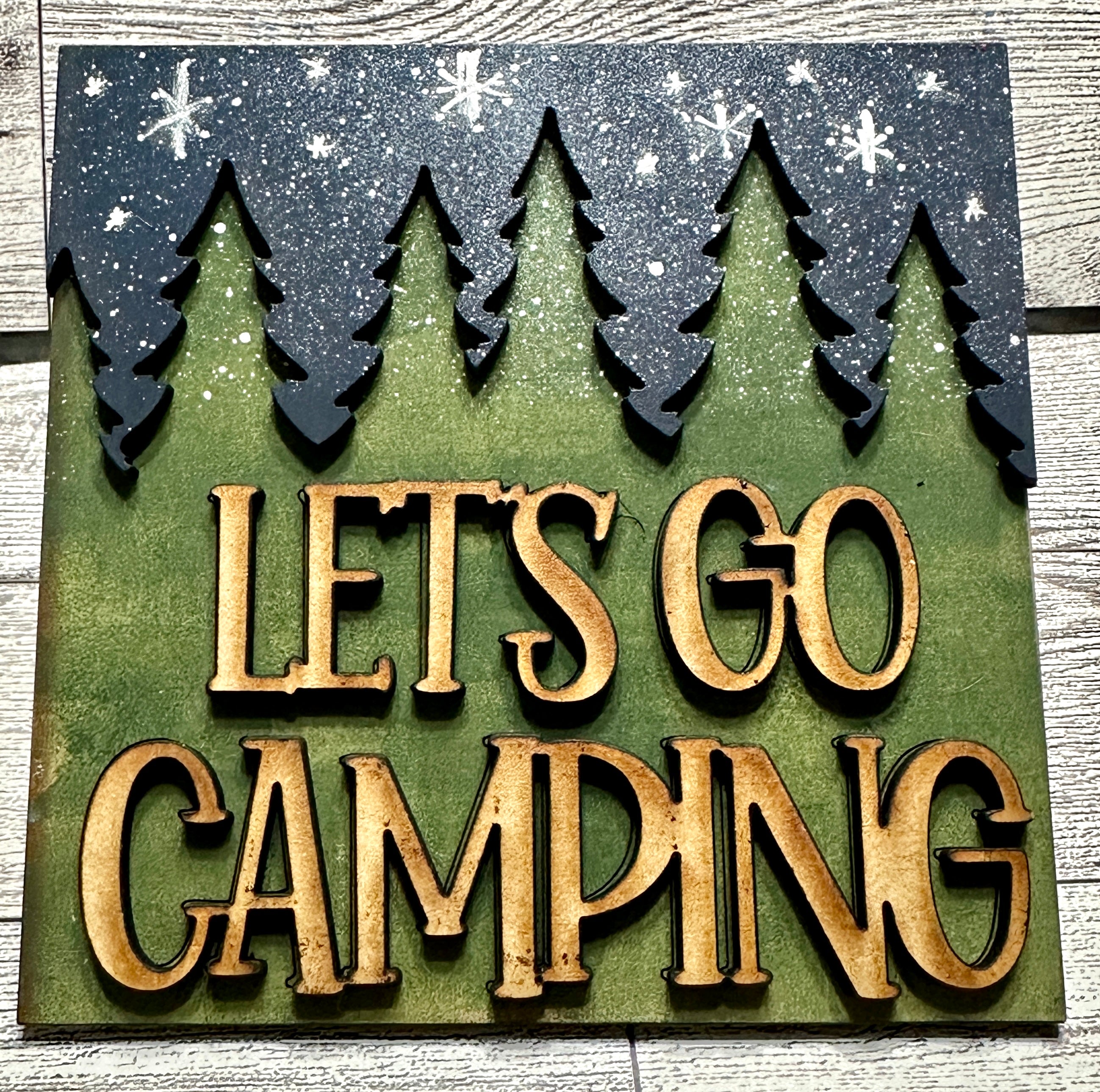 Tile- Lets go camping – Detroit Dingo Design