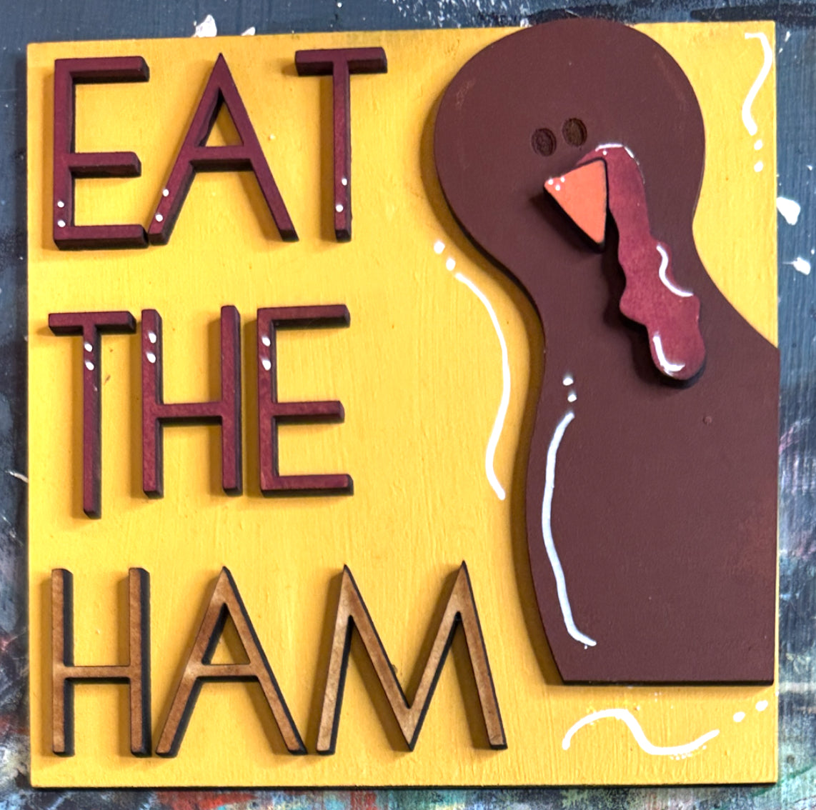 Tile - Eat the ham – Detroit Dingo Design