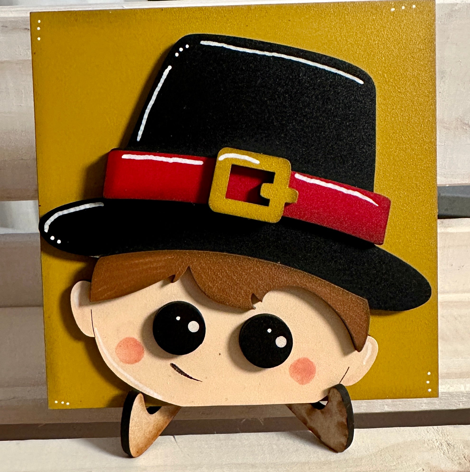 Tile - Little pilgram – Detroit Dingo Design