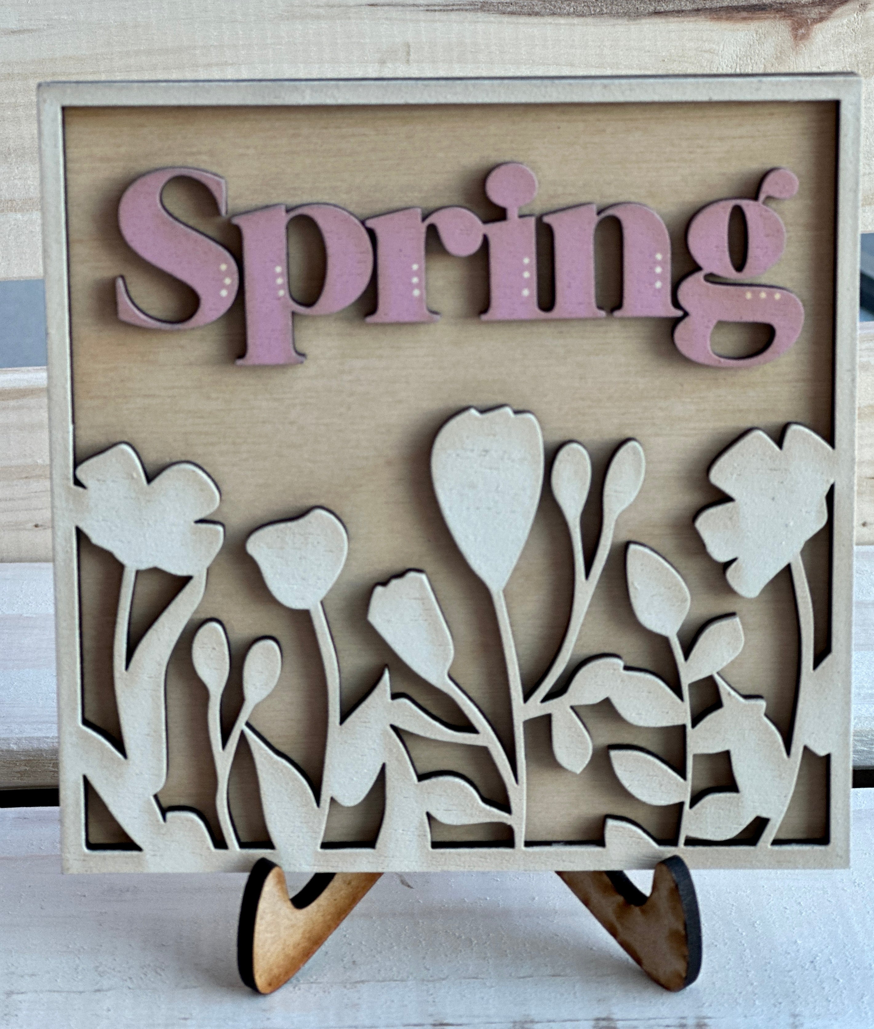 Tile - Spring flower silhouette – Detroit Dingo Design