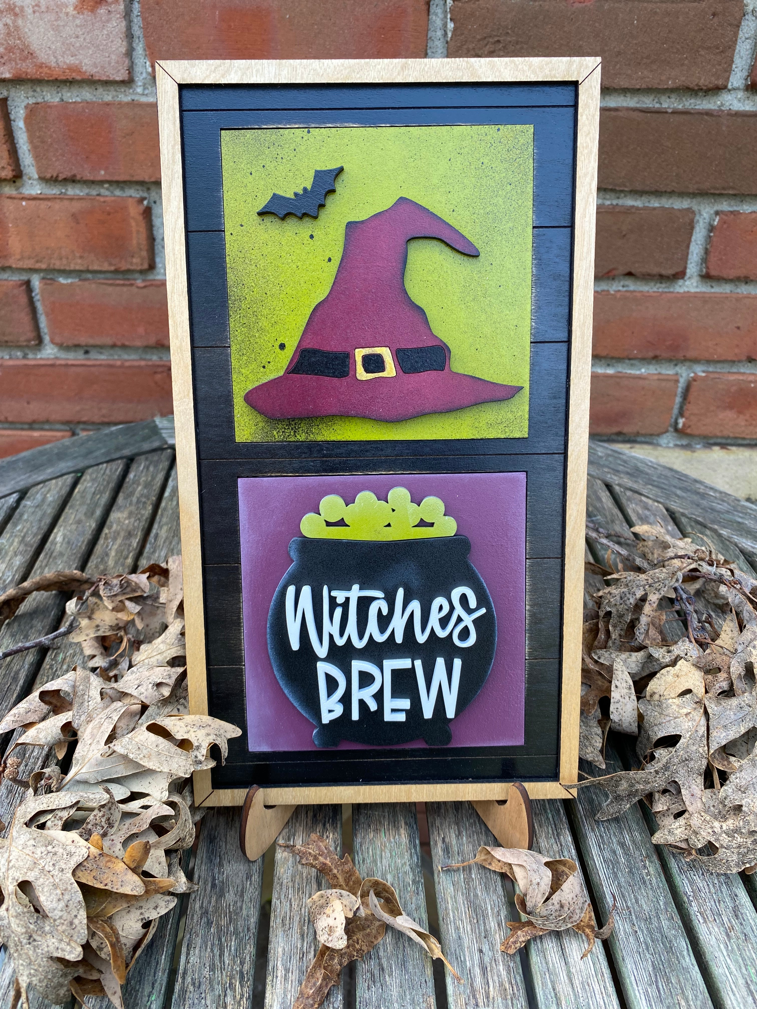 Tile Witches Hat or Witches Brew – Detroit Dingo Design