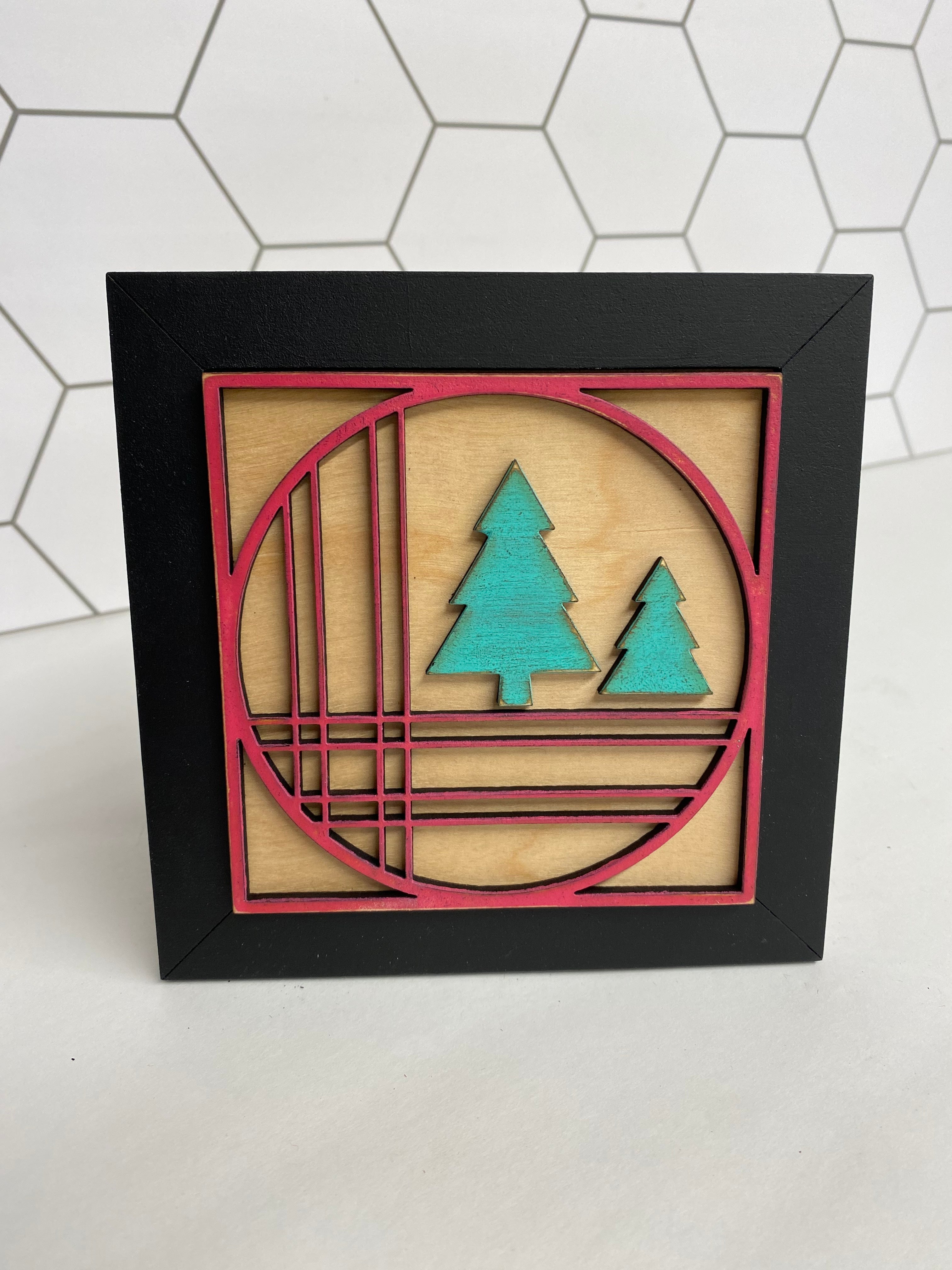 Tile Christmas Trees – Detroit Dingo Design